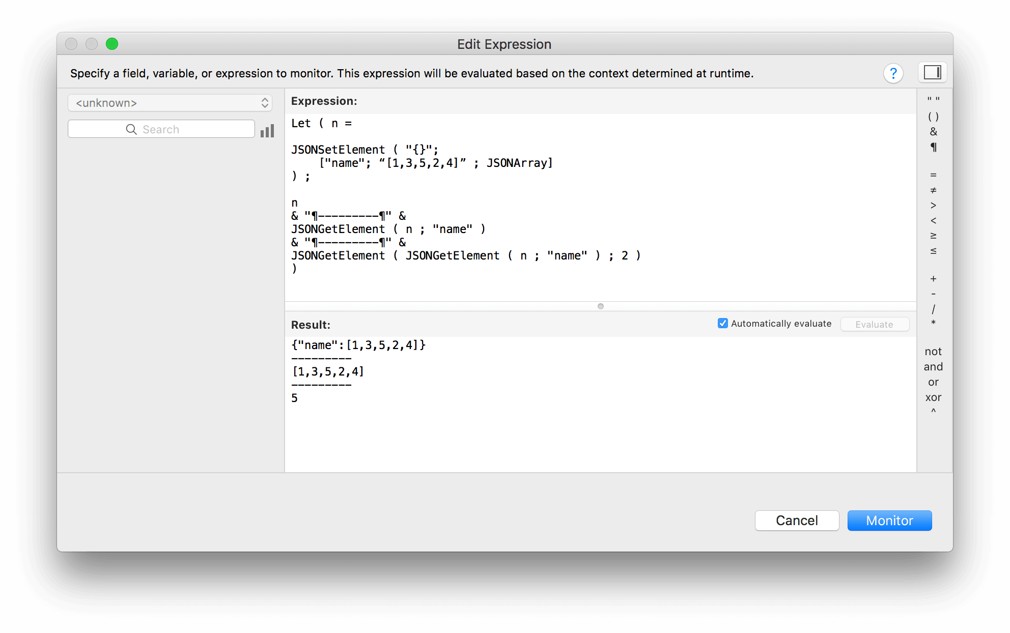 FileMaker 16 JSON Script Parameters - SeedCode